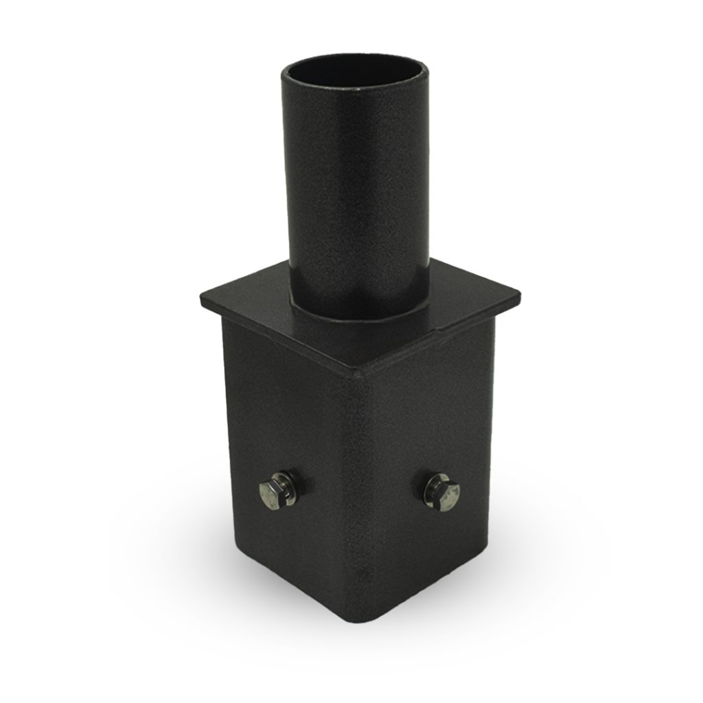 Tenon Mount Square Pole Black – Sturdy Outdoor Lighting Mount | Havells